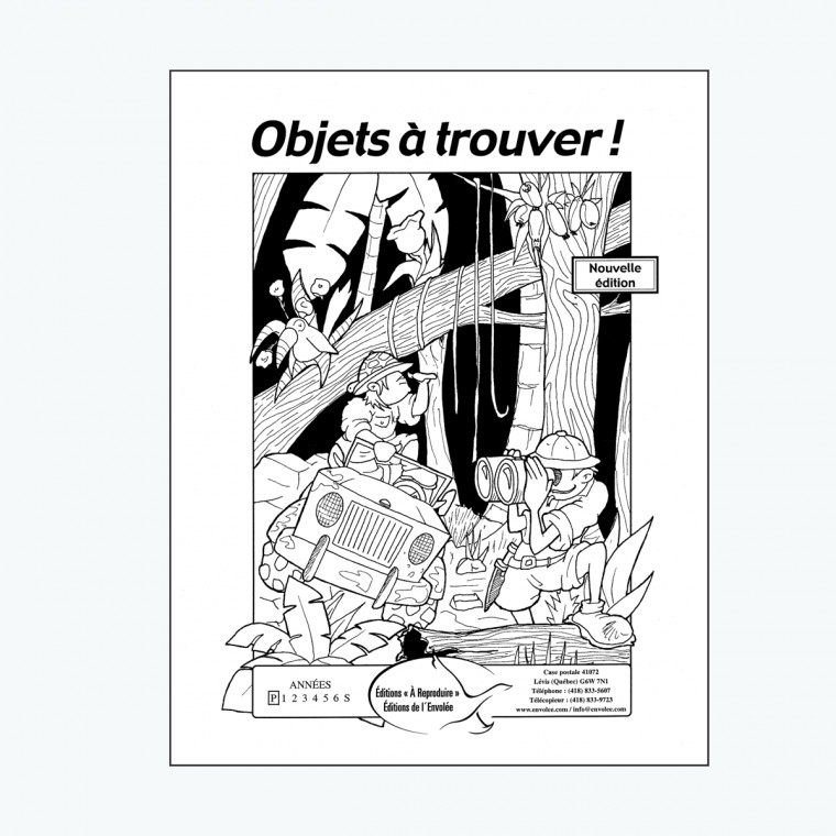 Éditions de l'Envolée - Objets à trouver